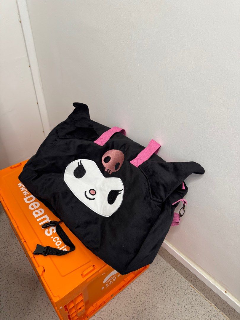 Grab x Sanrio Kuromi Duffel Bag, Women's Fashion, Bags & Wallets, Beach ...