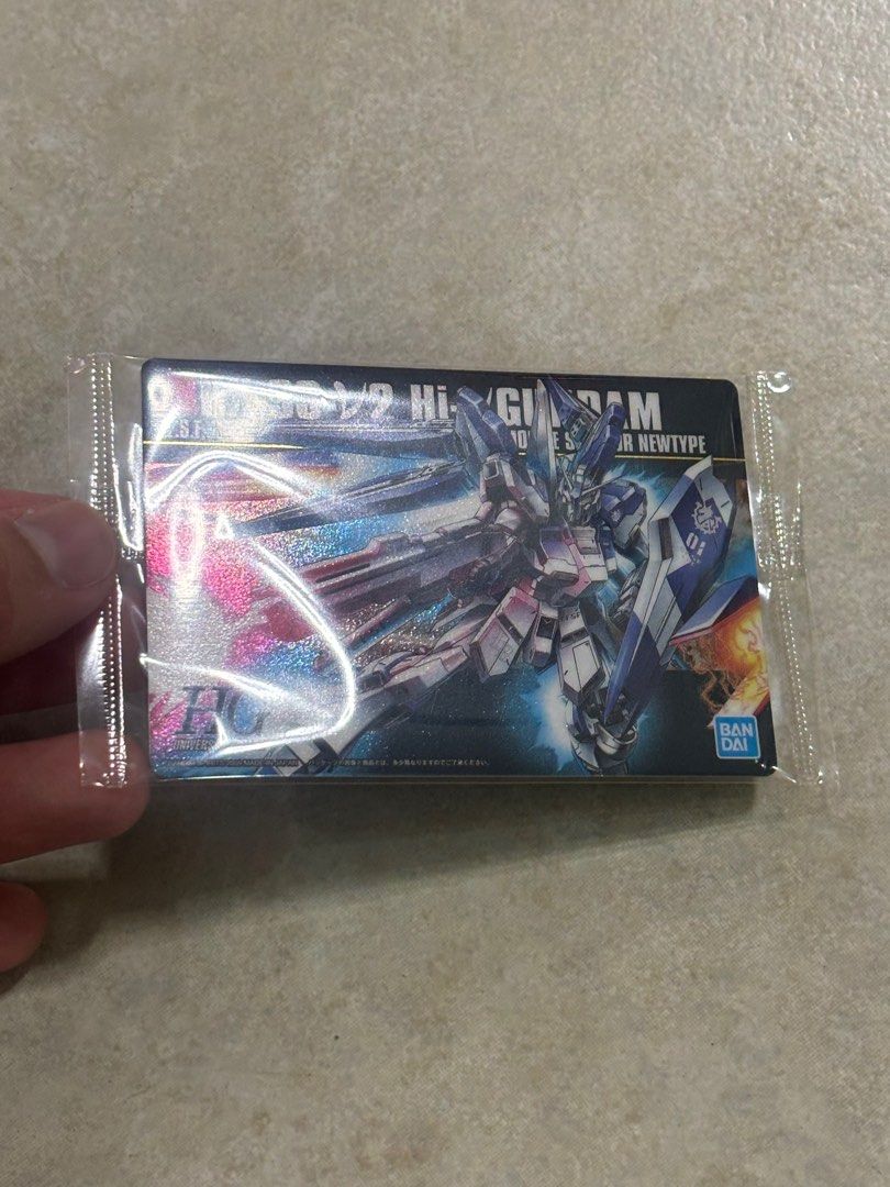 Metallic Gundam wafer gummy card RX-93-V2 Hi-V gundam, Hobbies & Toys ...
