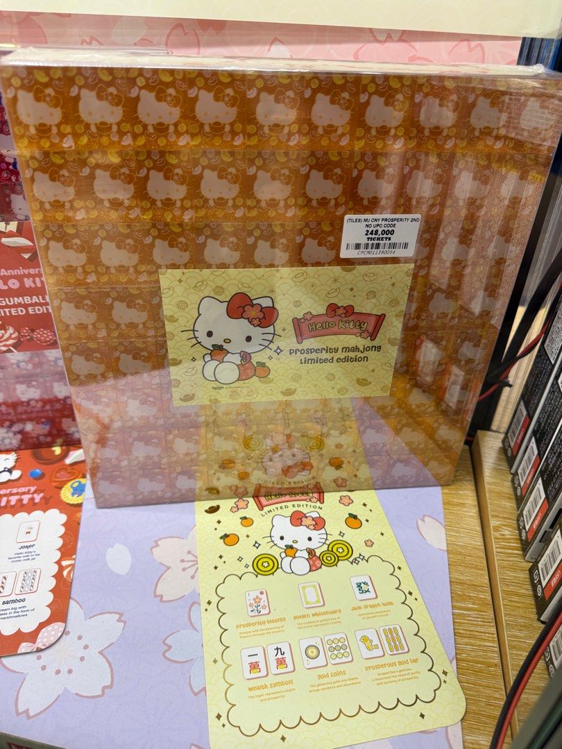 Hello Kitty Limited Edition Mahjong Set Tray, Hobbies & Toys, Toys ...