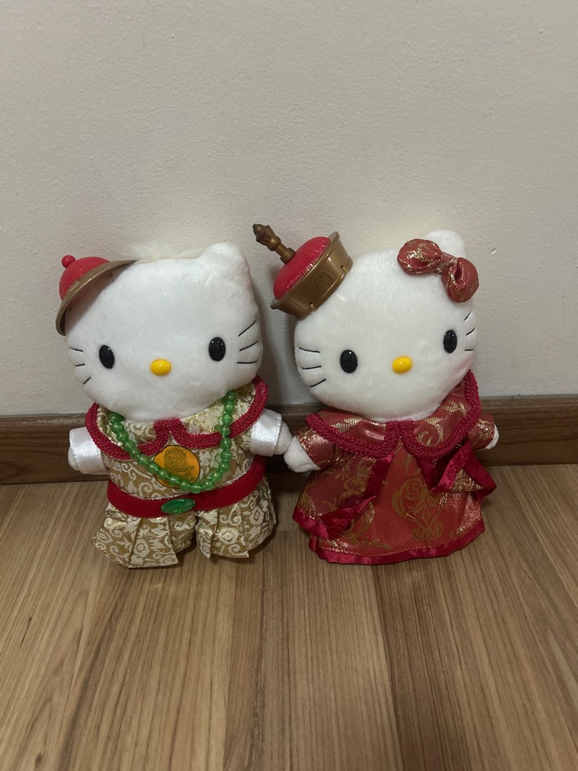 Hello Kitty Ching Dynasty Emperor and Empress Plush Toy Set Mcdonald’s ...