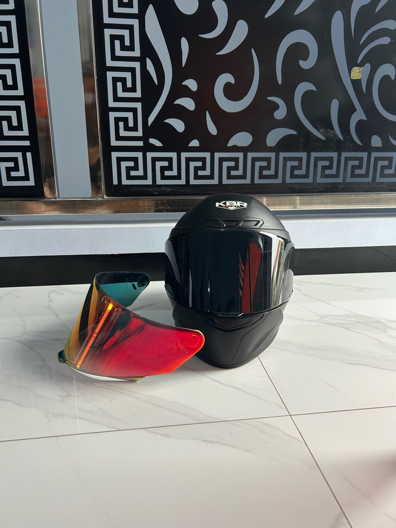 HELM TTC KBR FULL FACE WARNA HITAM DOFF, Motor di Carousell