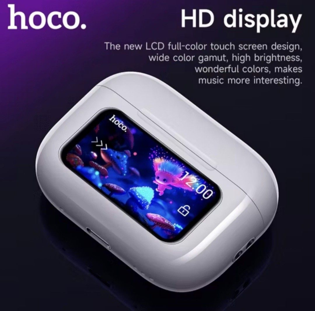 Hoco EW72 ANC Noise Reduction Earphones with Touch Screen, Audio ...