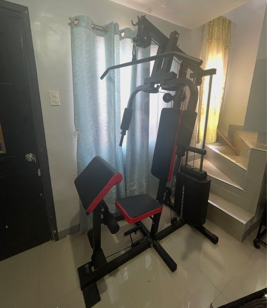 All-in-One Home Gym Multi-Function Fitness Machine with Weights | Chest ...