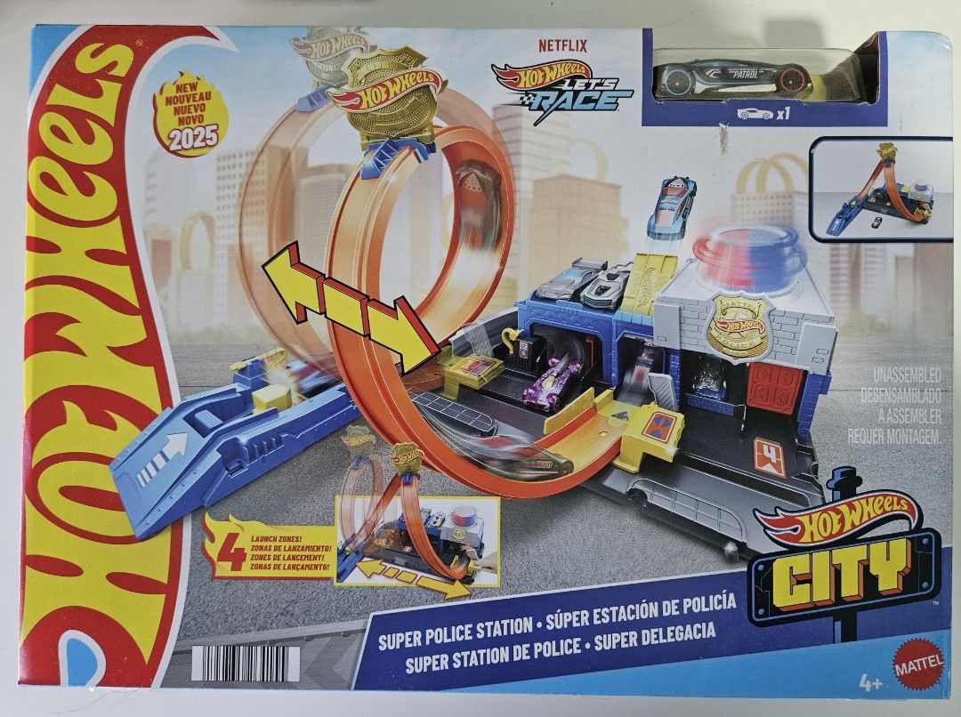 Hot Wheels City Super Police Station Track Set, Hobbies & Toys, Toys ...