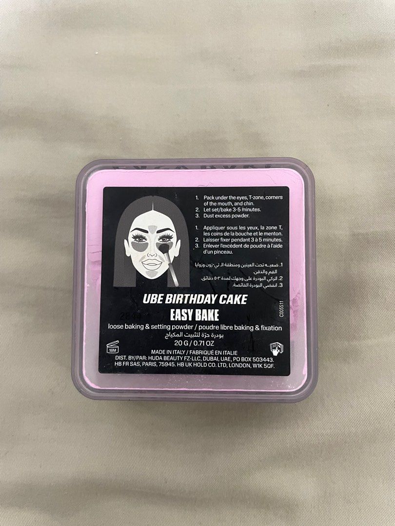Huda Beauty Loose Powder - Ube Birthday Cake, Beauty & Personal Care ...