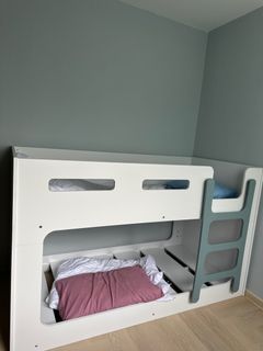 IKEA BUSUNGE Extendable Bed - White, Furniture & Home Living, Furniture ...