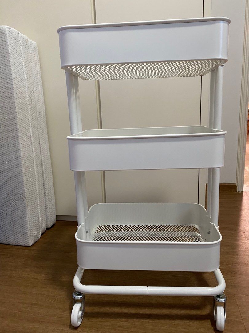 IKEA RÅSKOG Utility Cart - White, Furniture & Home Living, Furniture ...