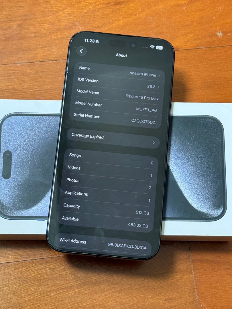 iPhone 15 Pro Max 512GB Blue Titanium, Mobile Phones & Gadgets, Mobile ...