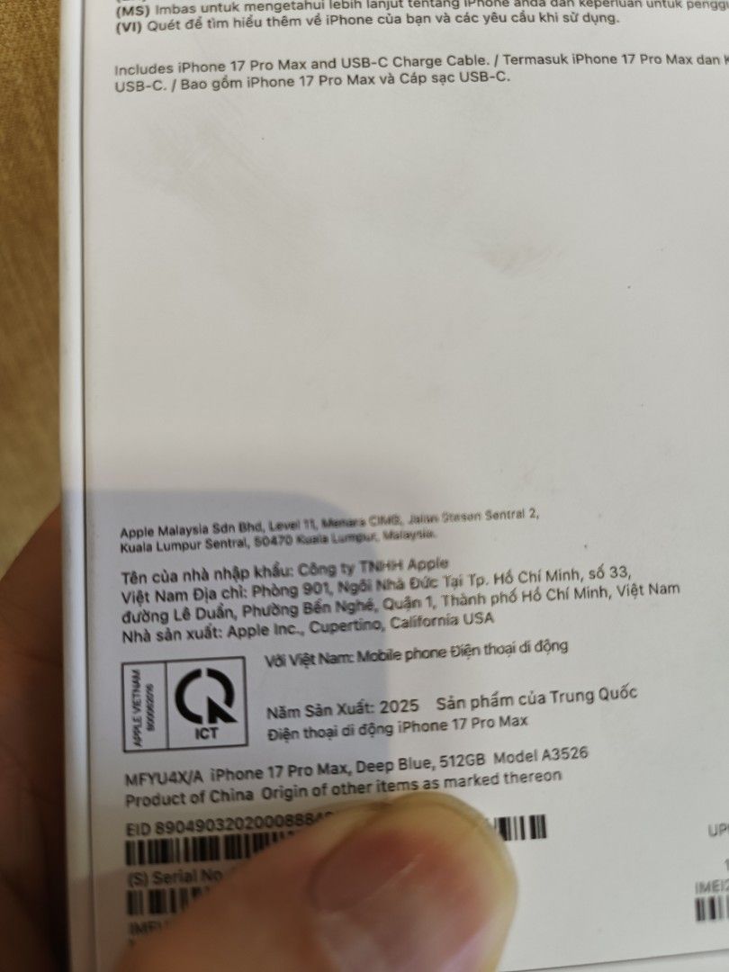 iPhone 17 Pro Max Deep Blue 512GB, Mobile Phones & Gadgets, Mobile ...