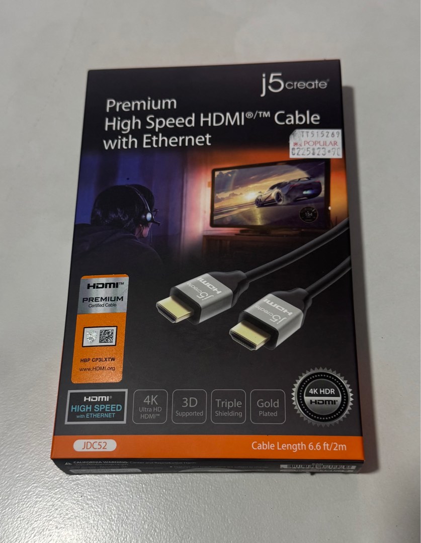 j5create Premium High Speed HDMI Cable, Computers & Tech, Parts ...