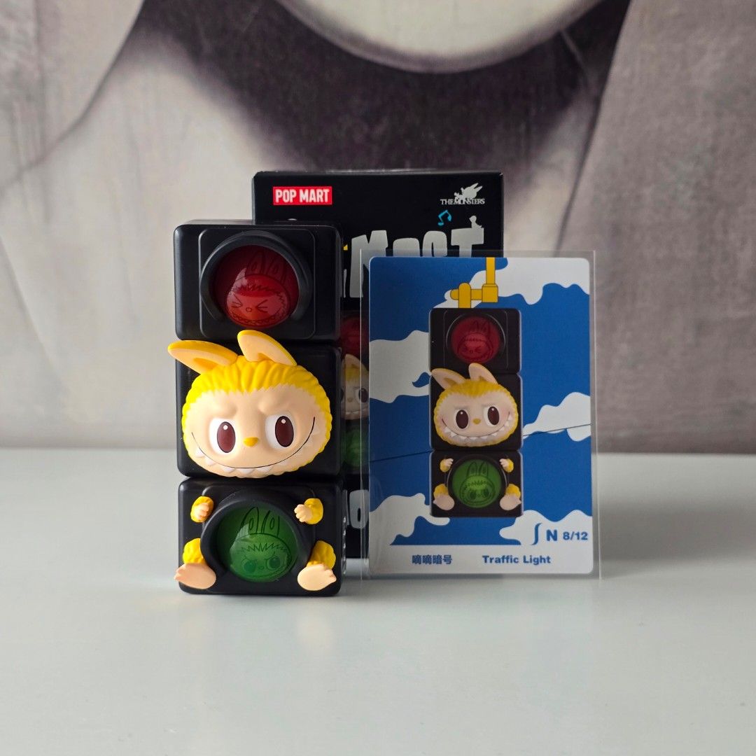 Labubu — Almost Hidden The Monster (Traffic Light), Hobbies & Toys ...