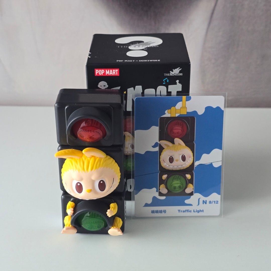 Labubu — Almost Hidden The Monster (Traffic Light), Hobbies & Toys ...