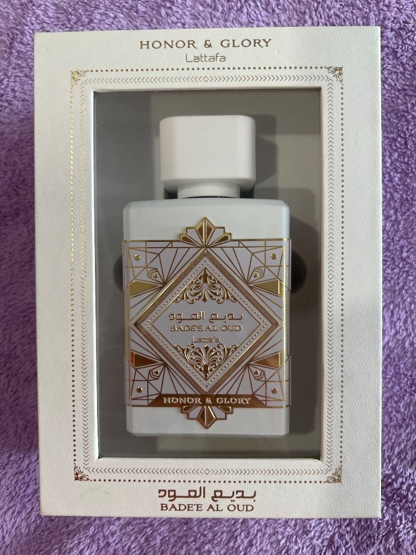 Lattafa Bade'e Al Oud Honor & Glory Perfume, Beauty & Personal Care ...