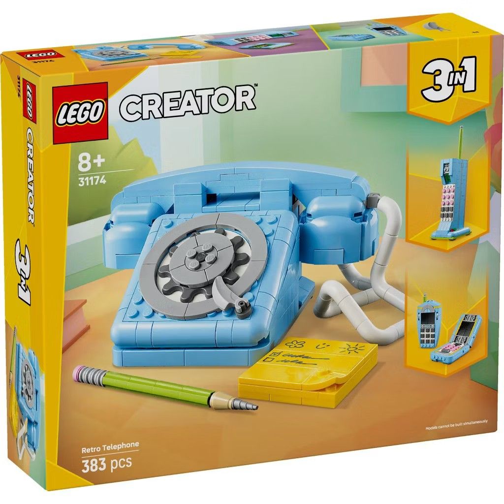 LEGO Creator 3-in-1 Retro Telephone Set, Hobbies & Toys, Toys & Games ...