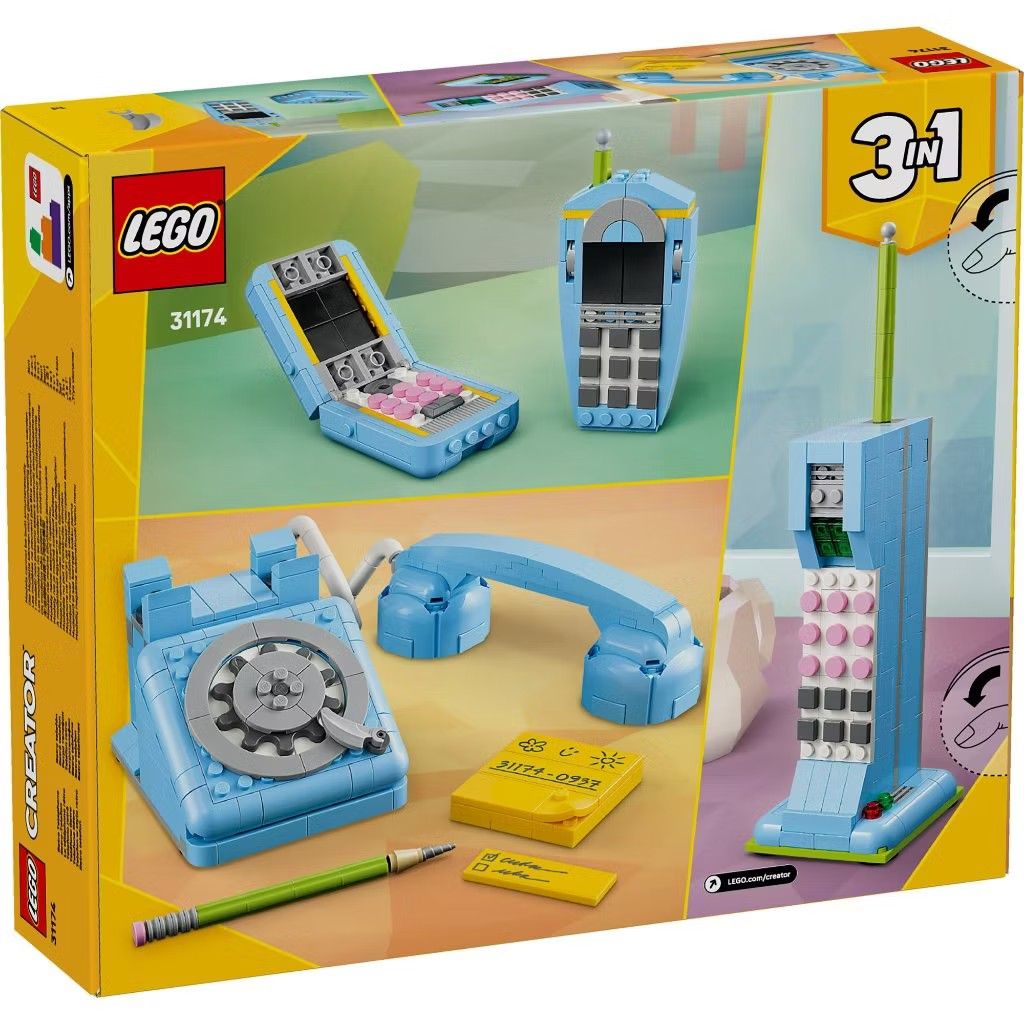 LEGO Creator 3-in-1 Retro Telephone Set, Hobbies & Toys, Toys & Games ...