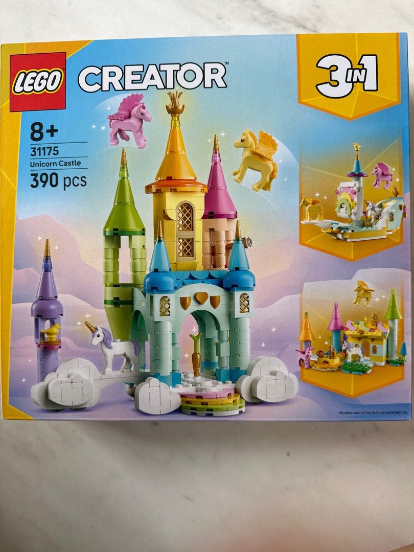 LEGO Creator 3-in-1 Unicorn Castle Set 31175, Hobbies & Toys, Toys ...