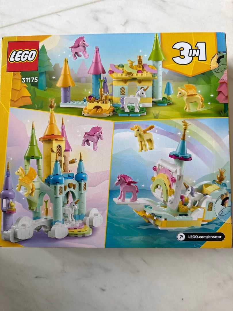 LEGO Creator 3-in-1 Unicorn Castle Set 31175, Hobbies & Toys, Toys ...
