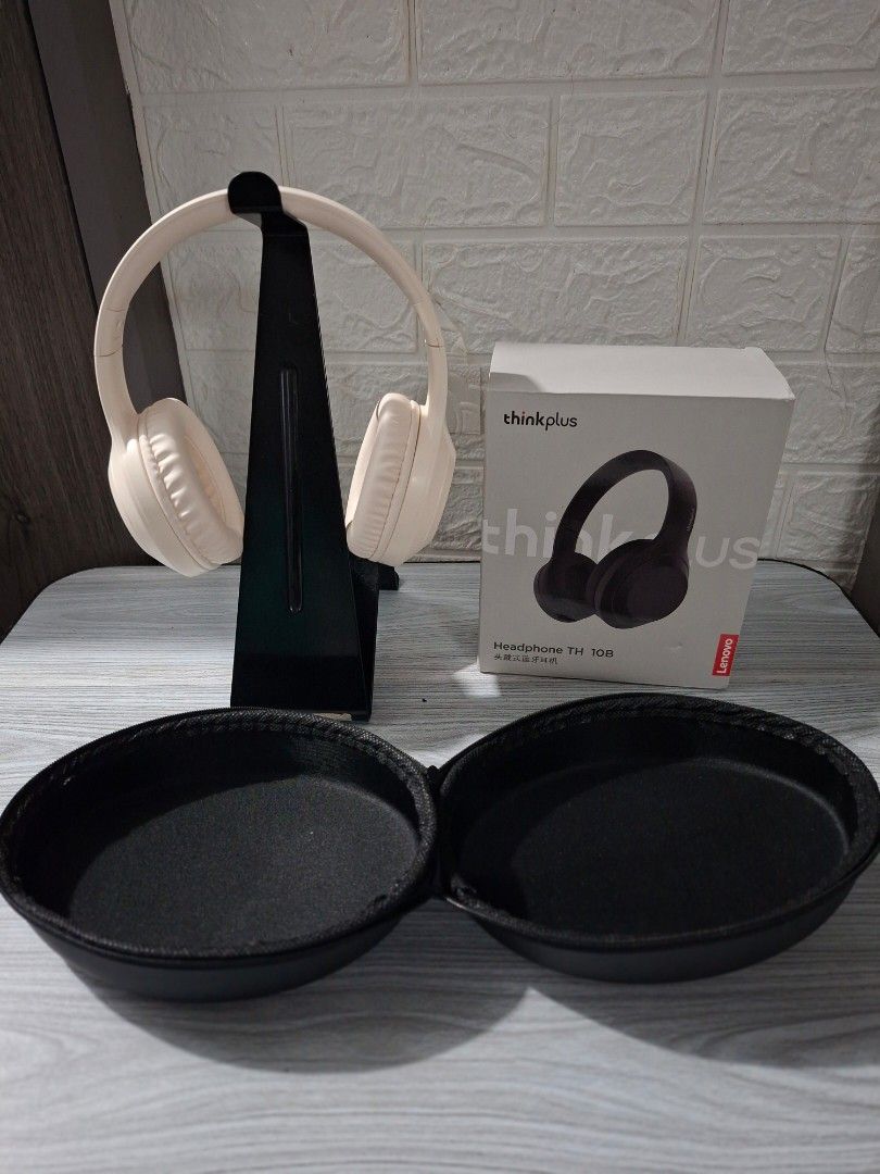 LENOVO Thinkplus TH10B Bluetooth Headphones (Complete Set + Free Stand ...