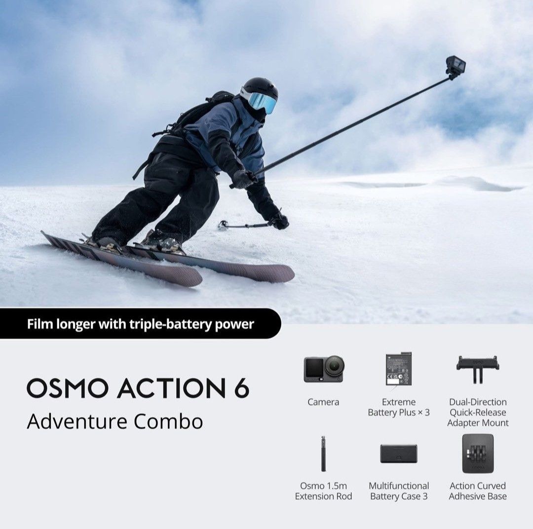 [Local Set] DJI Osmo Action 6 Adventure Combo, Photography, Video ...