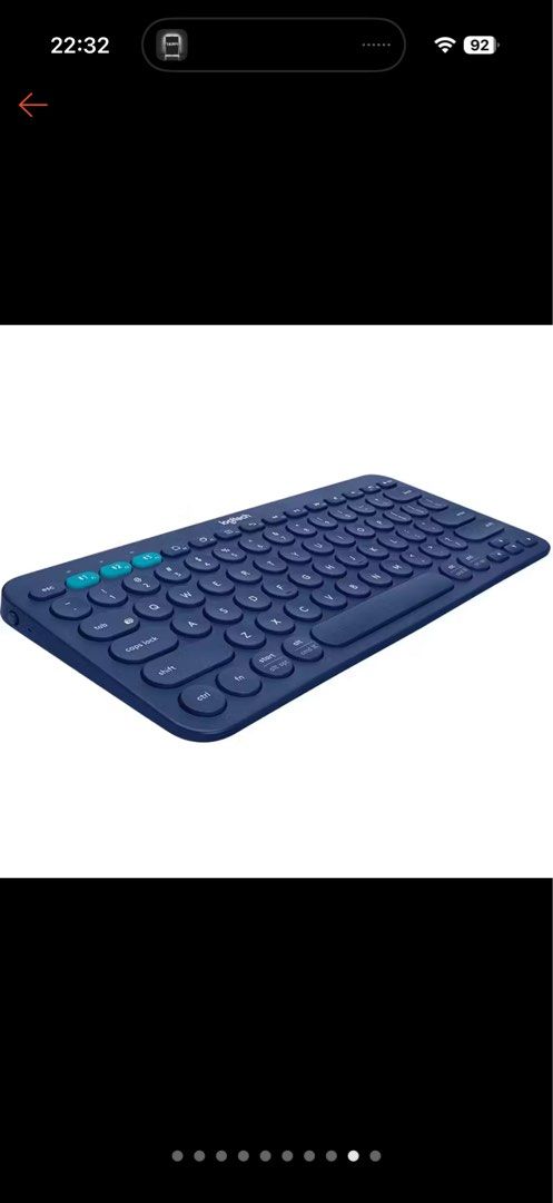 Logitech K380 Slim Multi-Device Bluetooth Keyboard - Blue, Computers ...