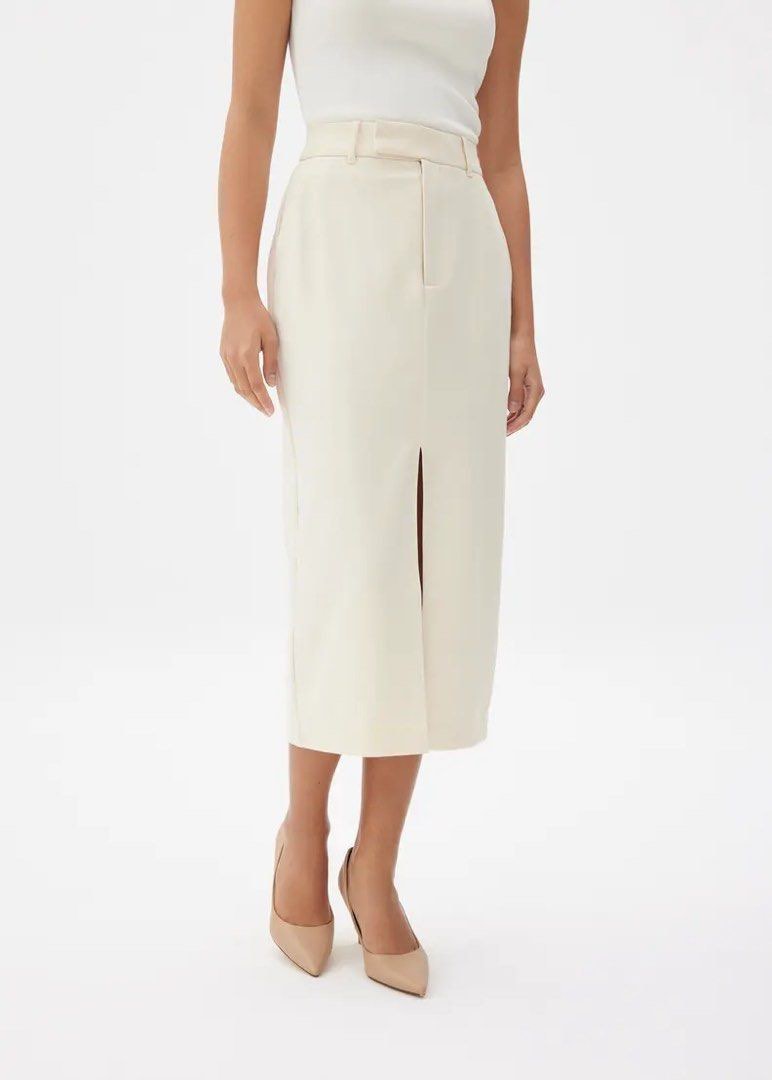 🍒Love, Bonito LB Iman Tailored Column Midi Skirt, Women's Fashion, Bottoms, Skirts on Carousell