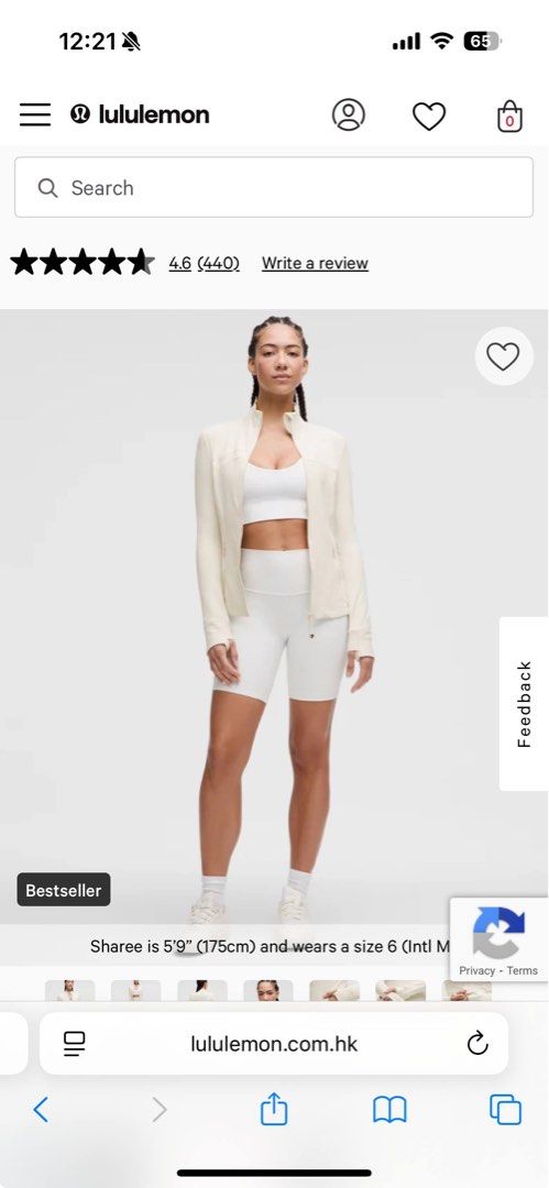 Lululemon Define Jacket Nulu - Light Ivory, Women's Fashion, Activewear ...