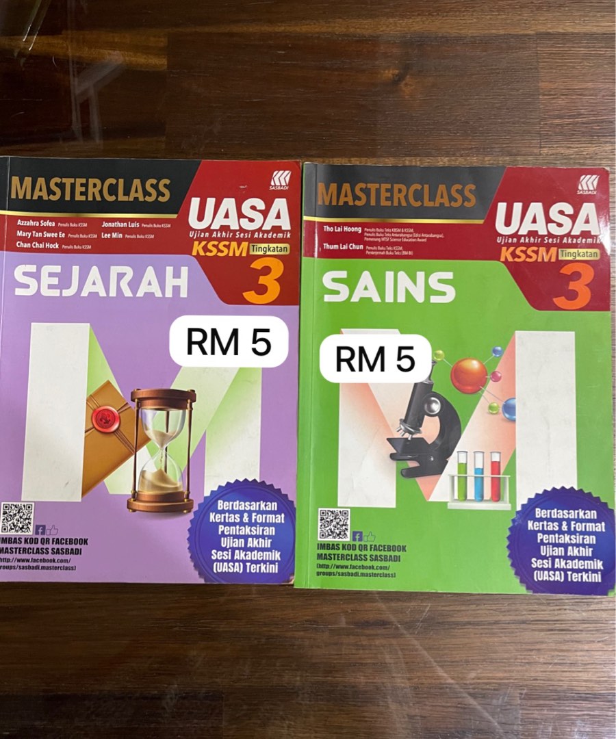 Masterclass UASA KSSM Tingkatan 3 Textbook, Hobbies & Toys, Books ...