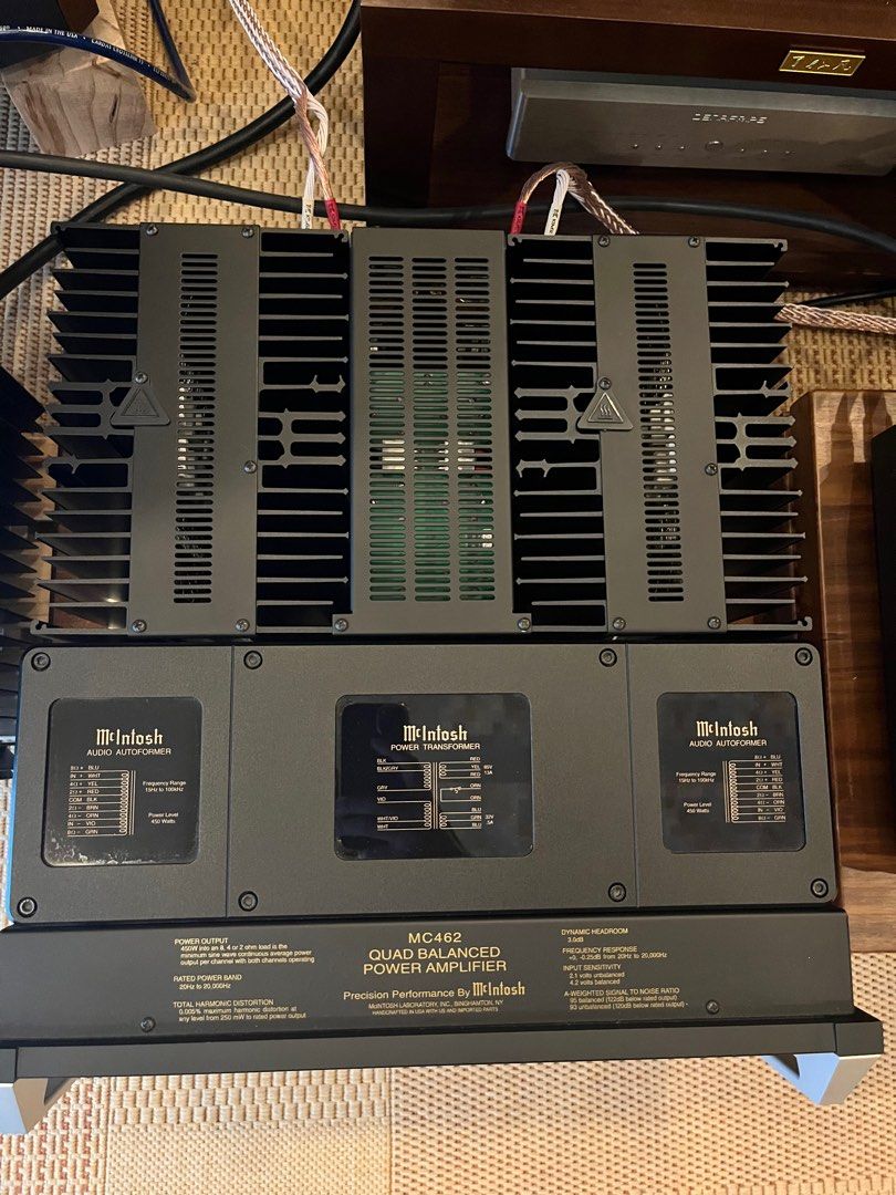 McIntosh MC462 Quad Balanced Power Amplifier, Audio, Soundbars ...