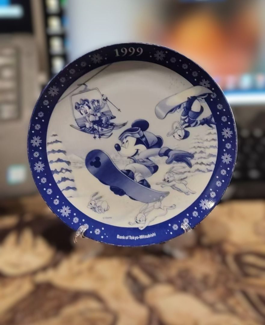 Mickey Mouse Winter Sports Collector Plate – Bank of Tokyo-Mitsubishi ...