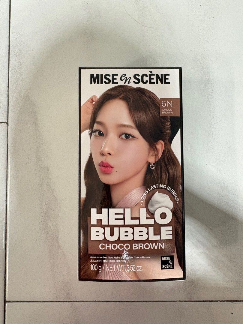 Mise En Scene Hello Bubble Hair Dye - Choco Brown, Beauty & Personal ...