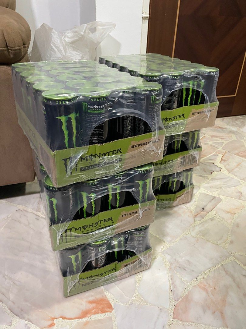 Monster Energy Drink (Zero Sugar) Carton, Food & Drinks, Beverages on ...