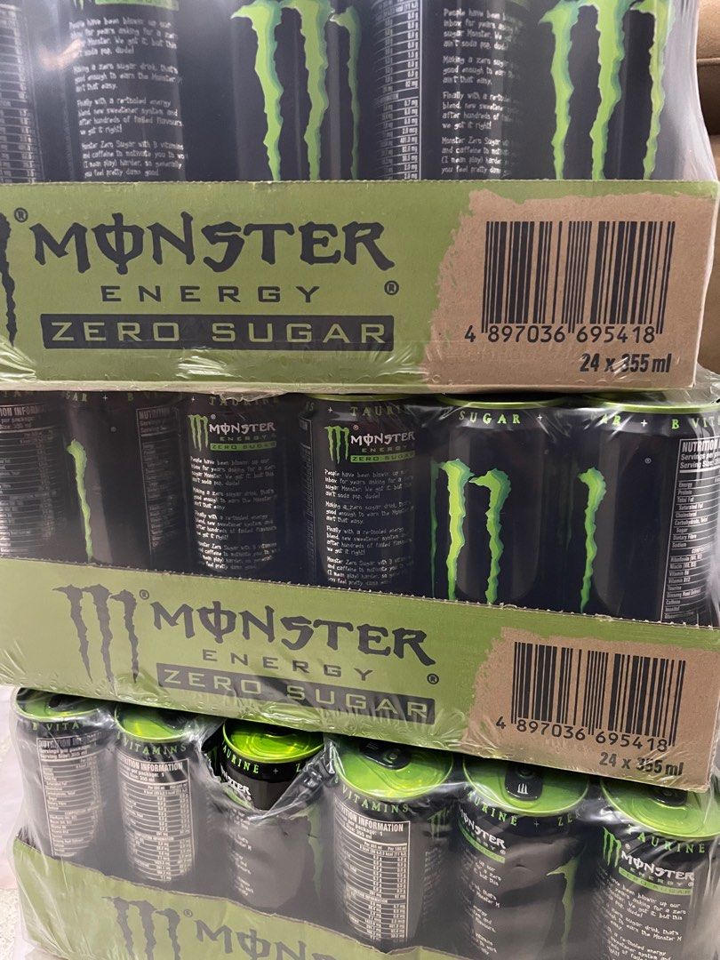 Monster Energy Drink (Zero Sugar) Carton, Food & Drinks, Beverages on ...
