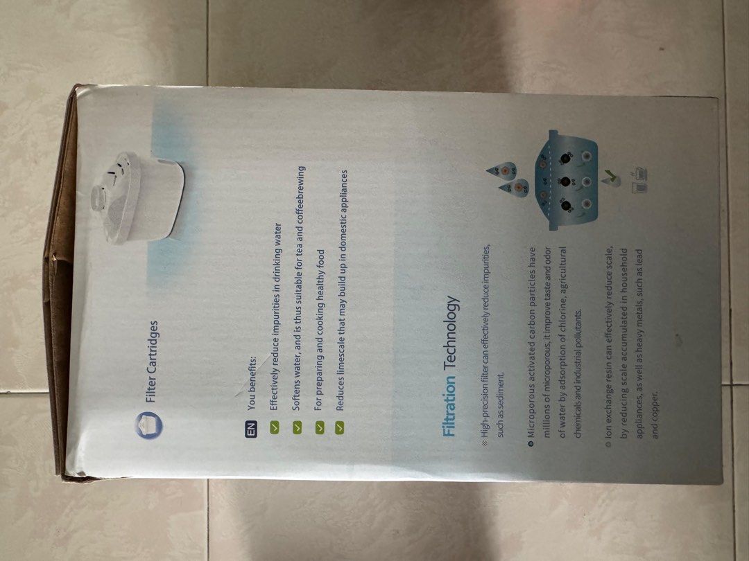 MORITA 3.5L Water Filter WITH 4 NEW FILTERS - Blue, TV & Home ...