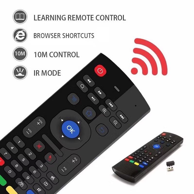 MX3 2.4G Wireless Remote Control Air Mouse Keyboard Controller for ...