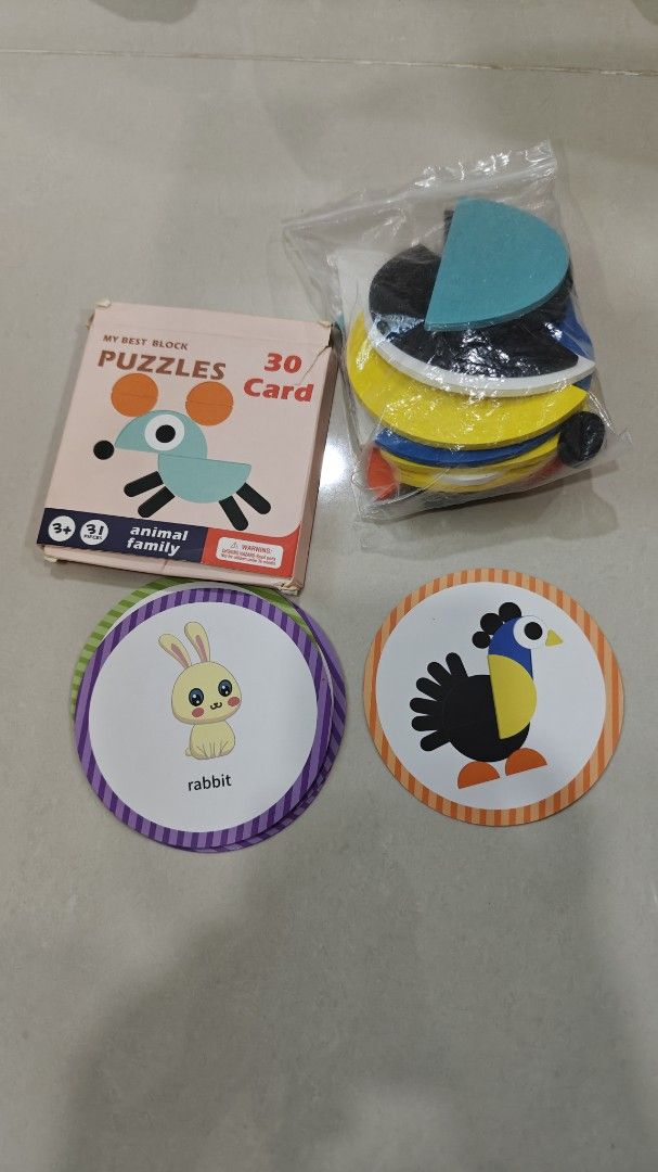 My Best Block Puzzles 30 Cards, Hobbies & Toys, Toys & Games on Carousell