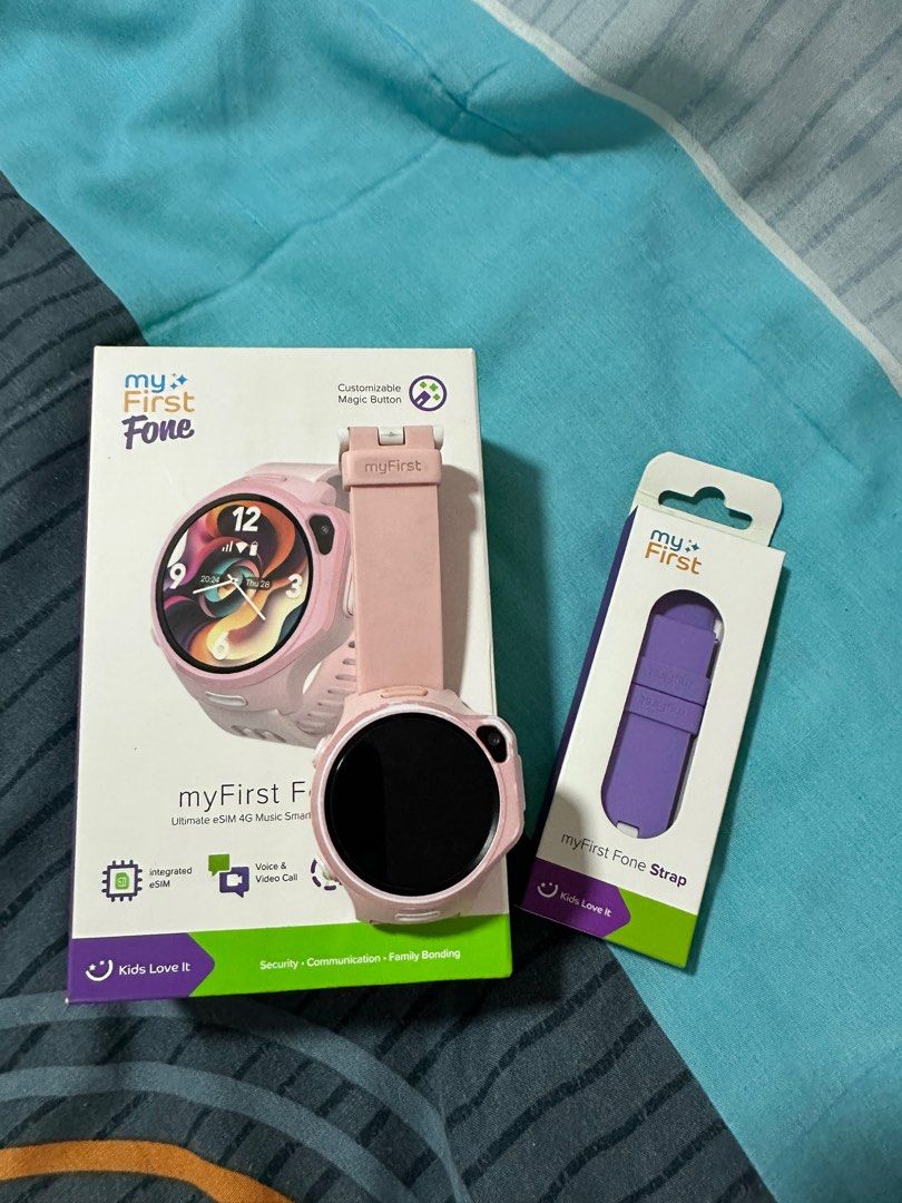 myFirst Fone Smartwatch - Pink, Mobile Phones & Gadgets, Wearables ...