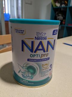 2 Tins 400g Nan Optipro 3 & Arrowroot Biscuits, Babies & Kids, Nursing ...