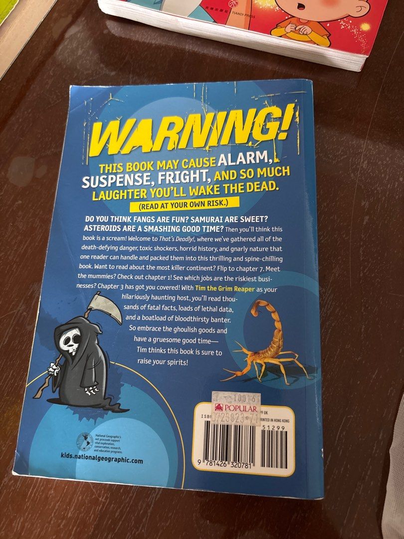 National Geographic Kids That's Deadly! Book, Hobbies & Toys, Books ...