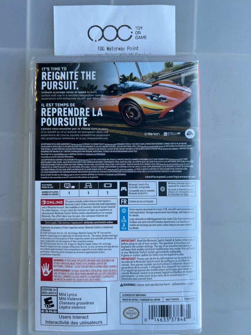 Need for Speed: Hot Pursuit Remastered - Nintendo Switch, Video Gaming ...