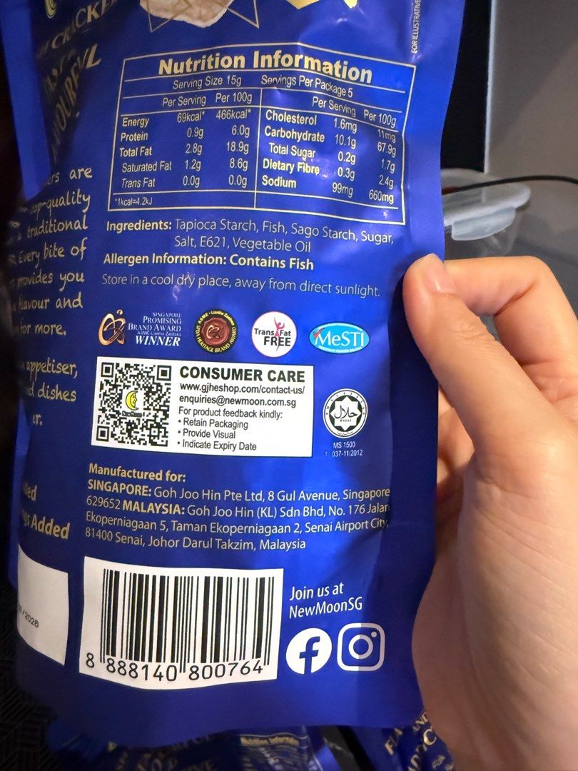 New Moon Fish Crackers, Food & Drinks, Other Food & Drinks on Carousell