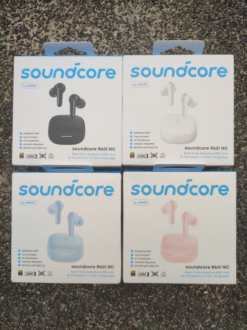 [NEW] soundcore by Anker R60i NC Noise Cancelling Wireless Earbuds 52 ...