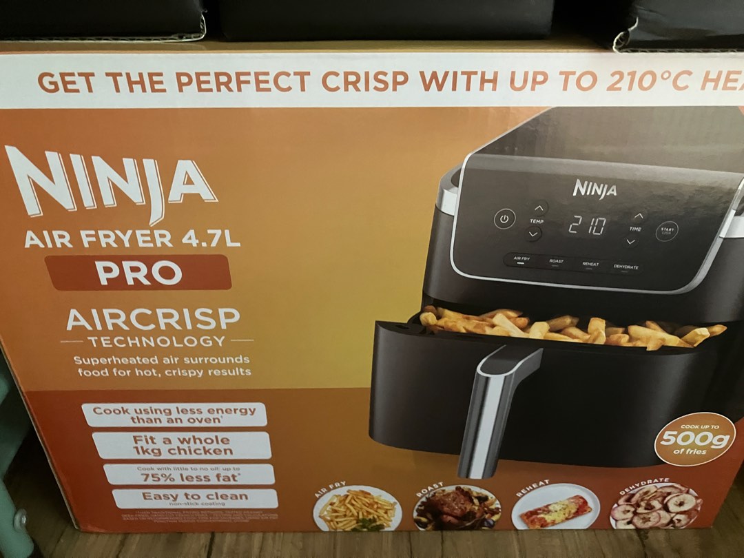 Ninja Air Fryer 4.7L Pro, TV & Home Appliances, Kitchen Appliances ...