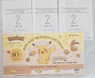NTUC Bonus Point, Tickets & Vouchers, Vouchers on Carousell