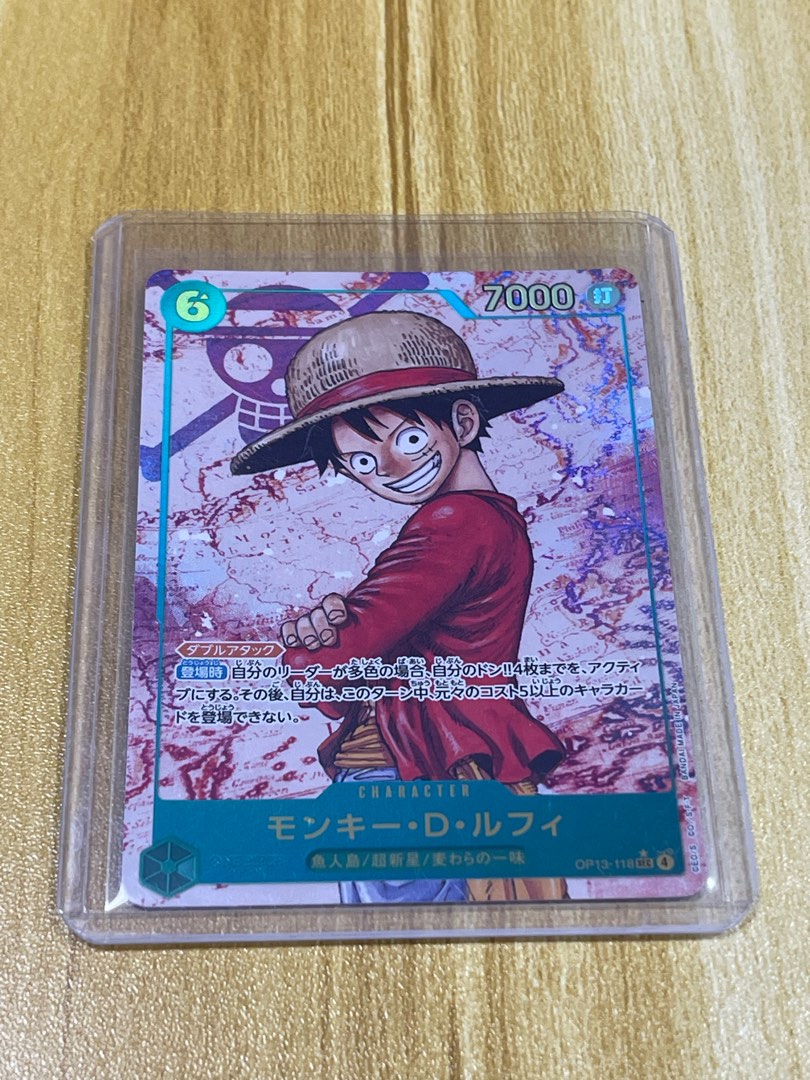 One Piece Card Game - Monkey D. Luffy OP13-118, Hobbies & Toys, Toys ...