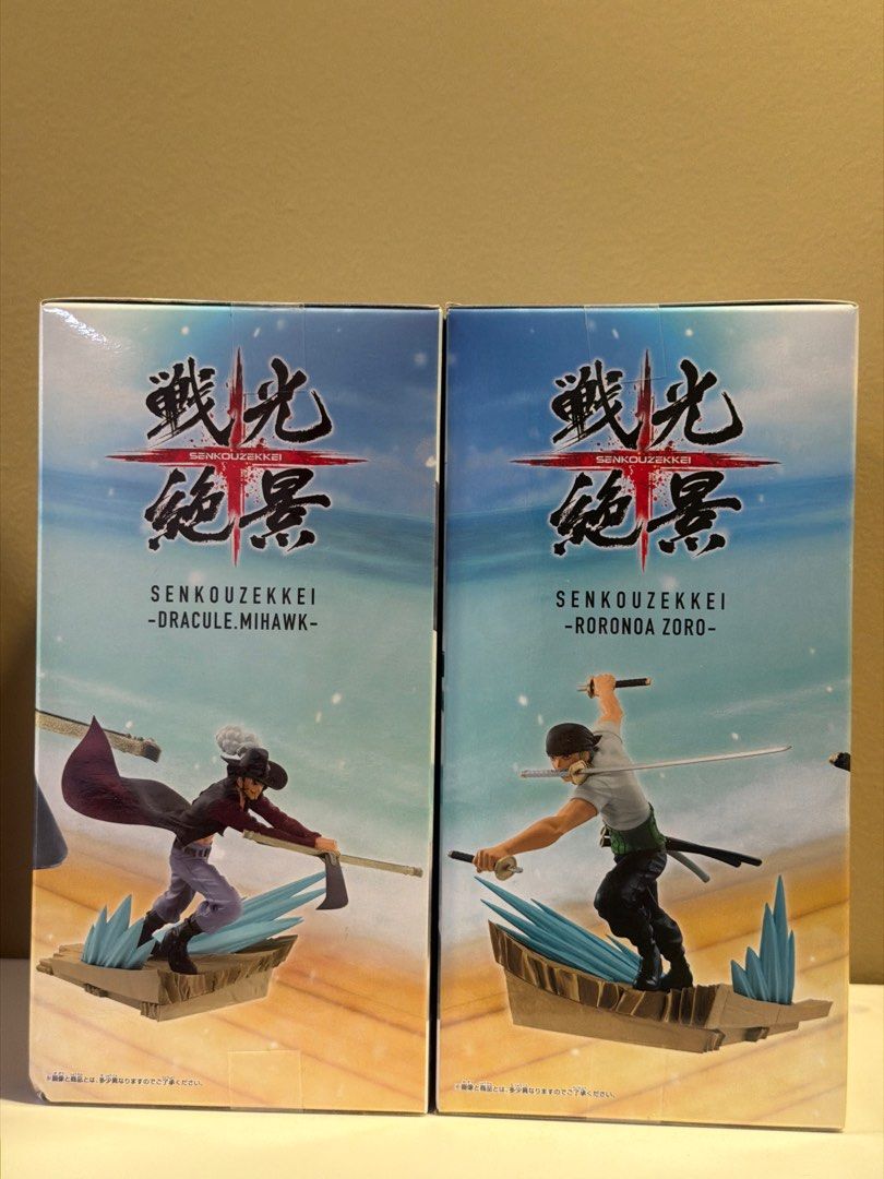 One Piece Senkouzekkei Figure - Dracule Mihawk & Roronoa Zoro, Hobbies ...