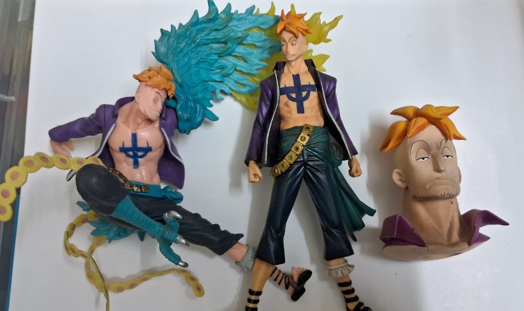 One Piece Zoro and Marco Figures, Hobbies & Toys, Toys & Games on Carousell