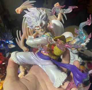 One Piece Gear 5 Luffy Figure (Nika Ver.) Lightning Effect + Box ...