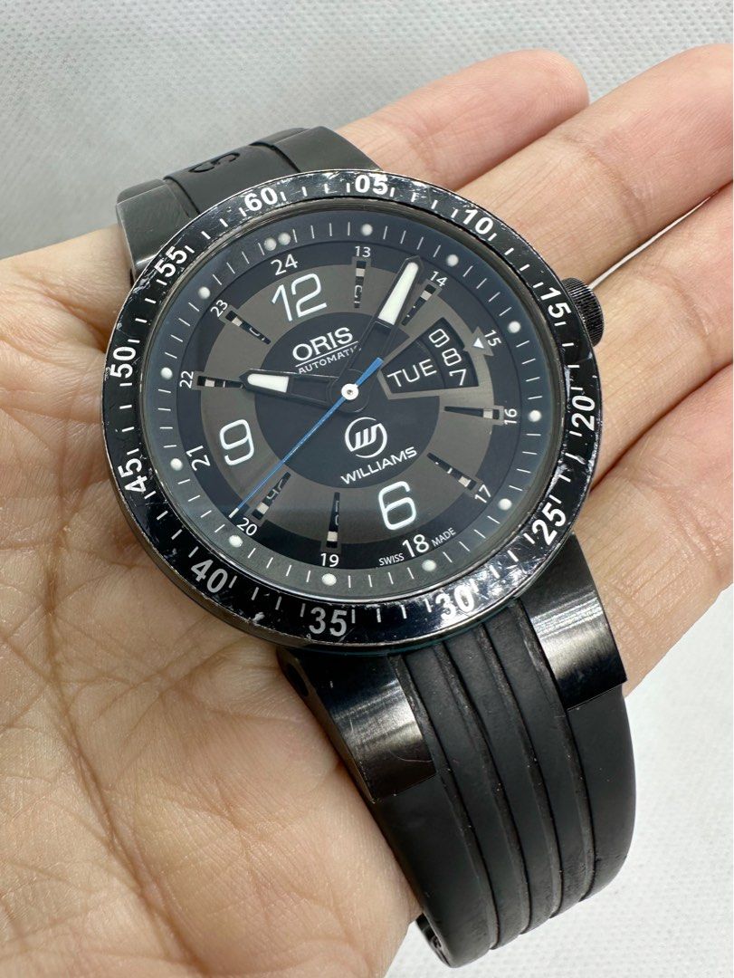 Oris TT1 Williams F1 Team Day Date 44mm Black Automatic, Luxury, Watches on Carousell