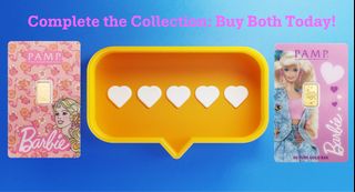 1g Pure Gold Bar - Iconic Barbie™ X Barbie™ Valentine’s Day - 1g Gold ...