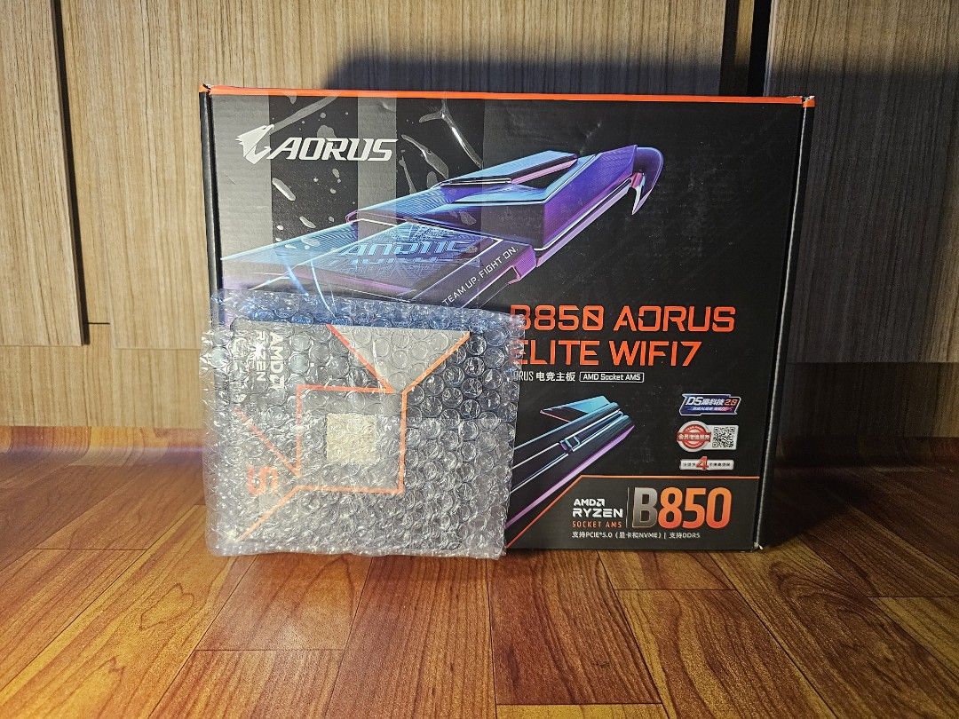 PC Parts: Ryzen 5 9600x CPU, GIGABYTE B850 Auros Elite WiFi 7 ...